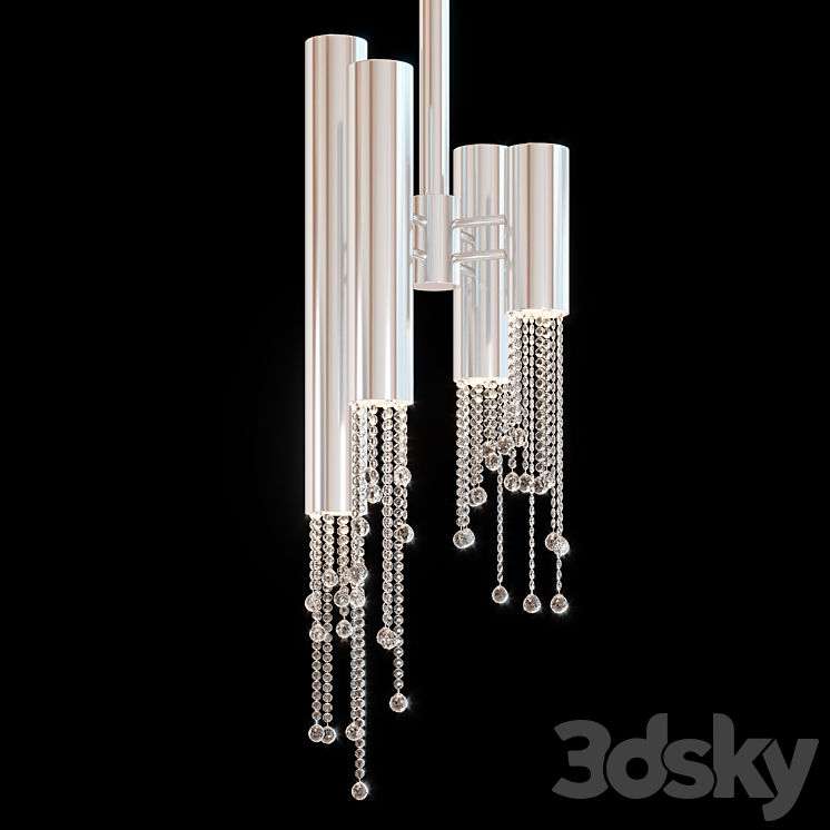 Ilfari Sexy Crystals H4 4 Pendant Light 3d Model