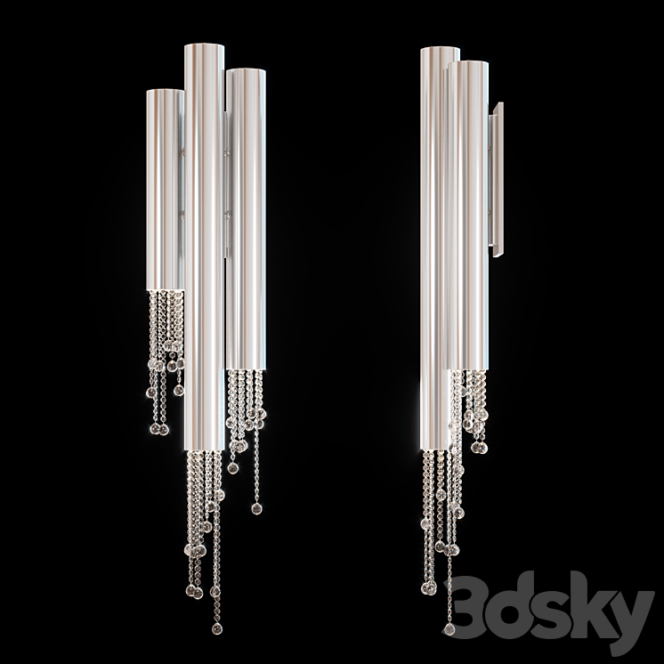 Ilfari Sexy Crystals W3 3 Wall Light 3d Model
