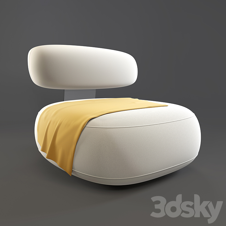 Bounce Sofa by Karim Rashid - Arm chair - 3D model