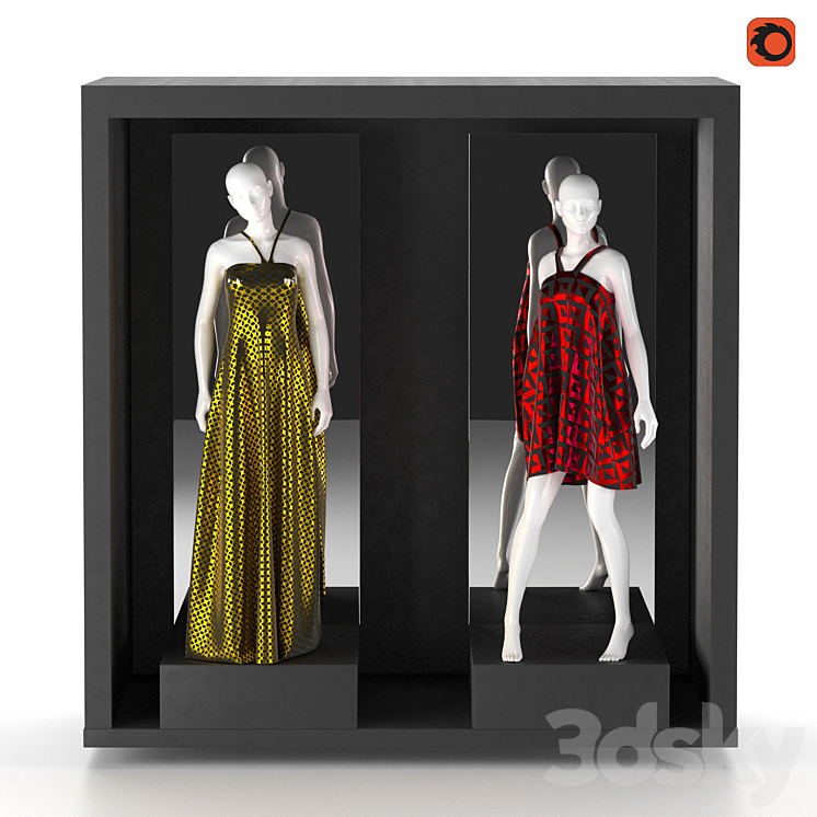 Showcase - Shop - 3D model