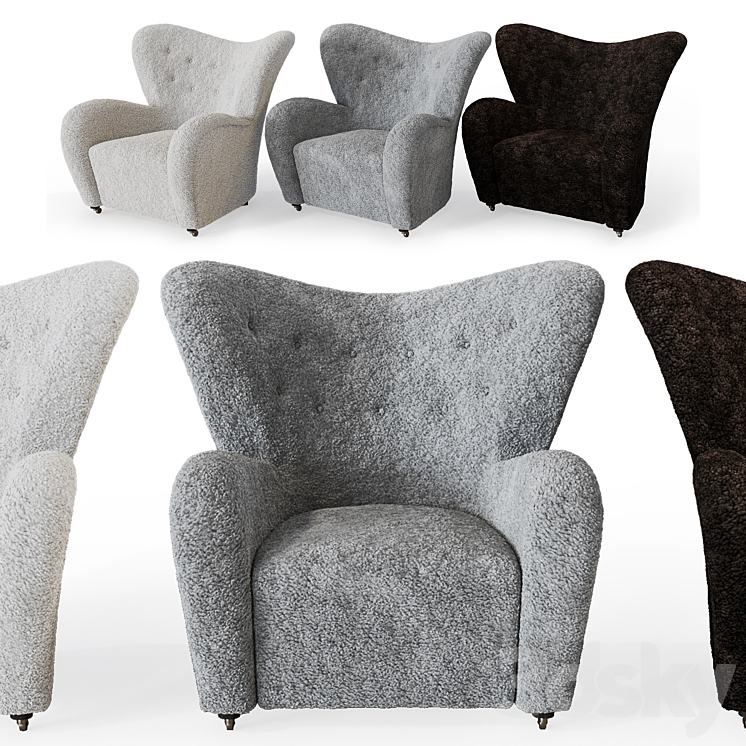 TIRED MAN easy chair - Arm chair - 3D model