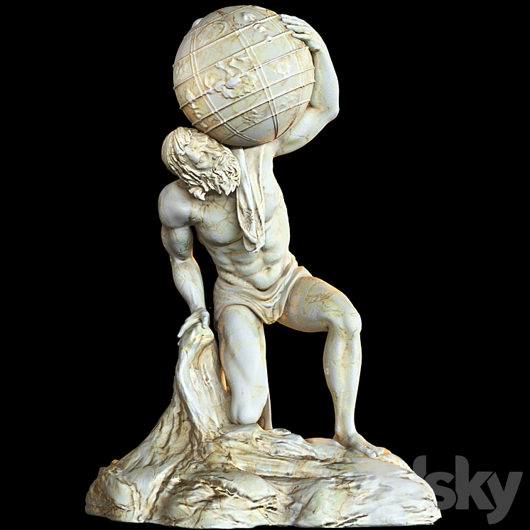 Atlas - Sculpture - 3D model