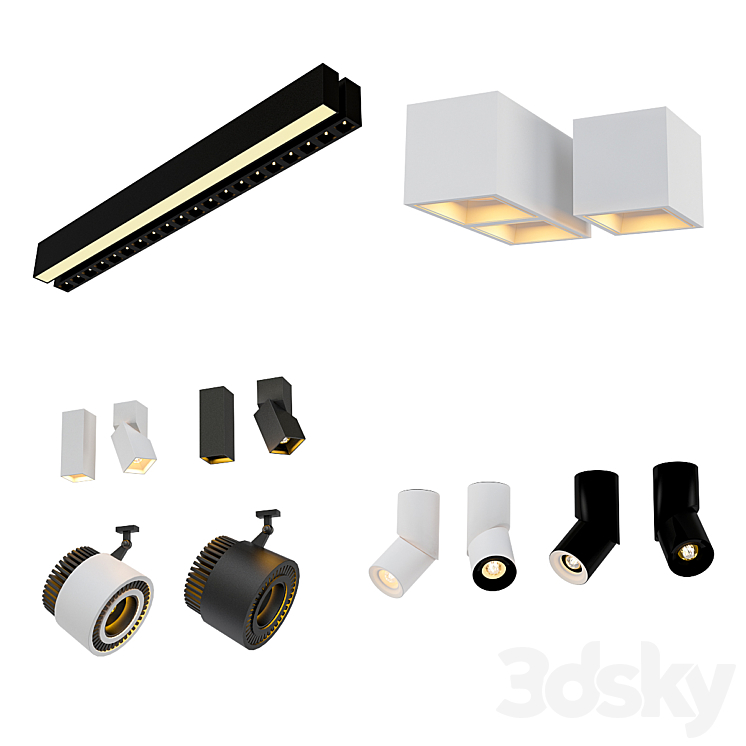 set 42 - Technical lighting - 3D model