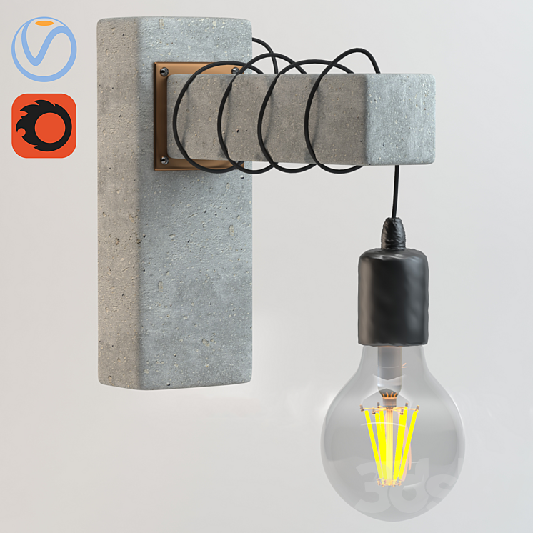 light03 - Wall light - 3D model