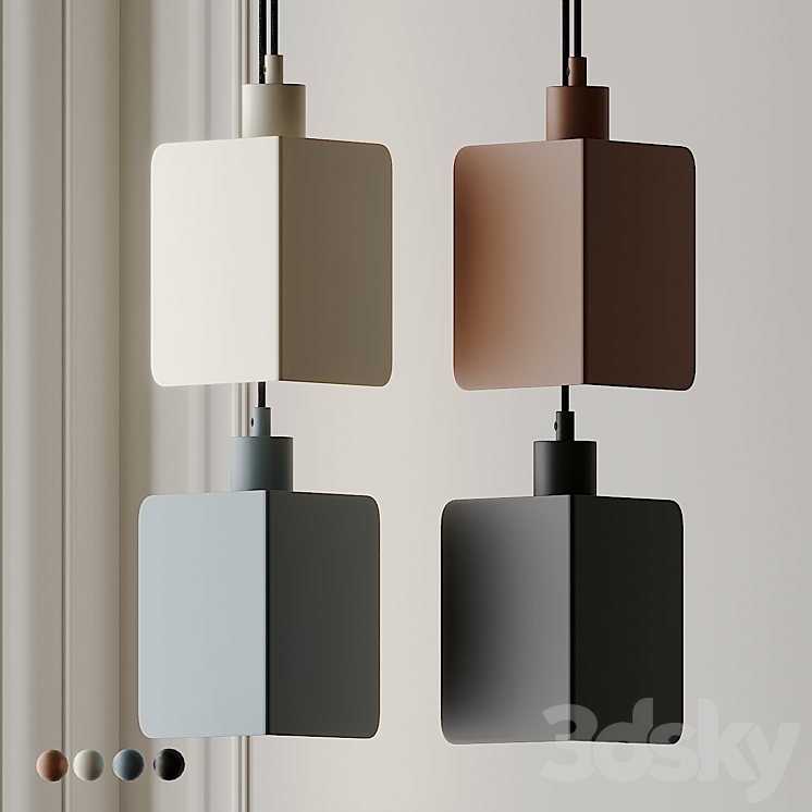 CORNER Lamp Big by FILD - Pendant light - 3D model