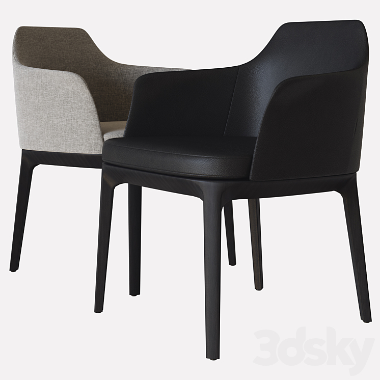 Sophie chair poliform - Arm chair - 3D model