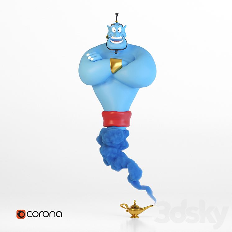 Aladdin-genie - Toy - 3D model