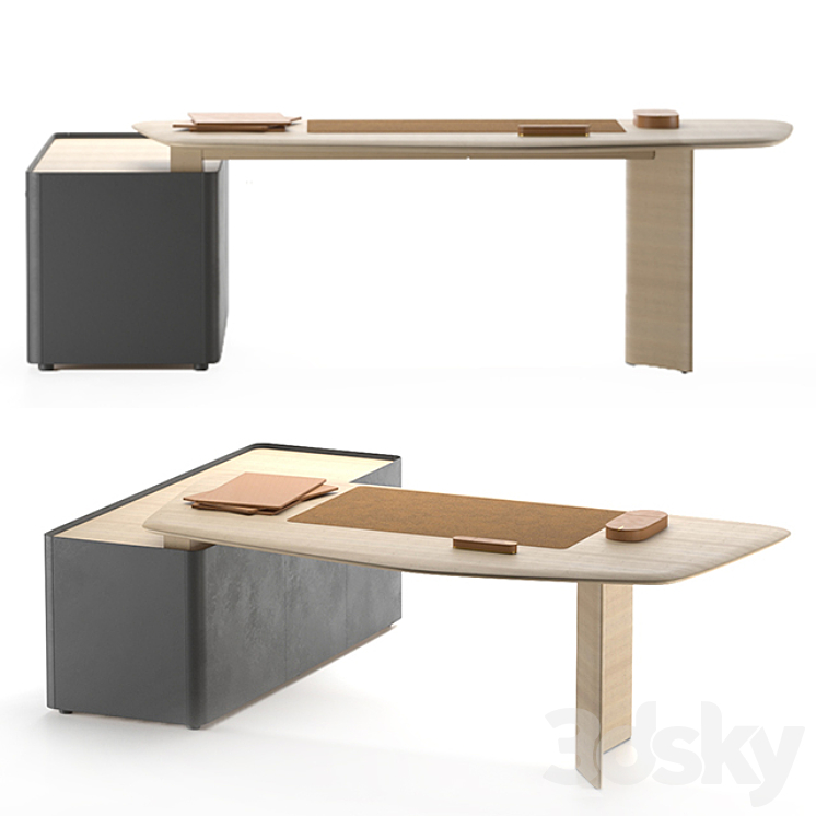 Poltrona Frau Trust Desk - Office furniture - 3D model