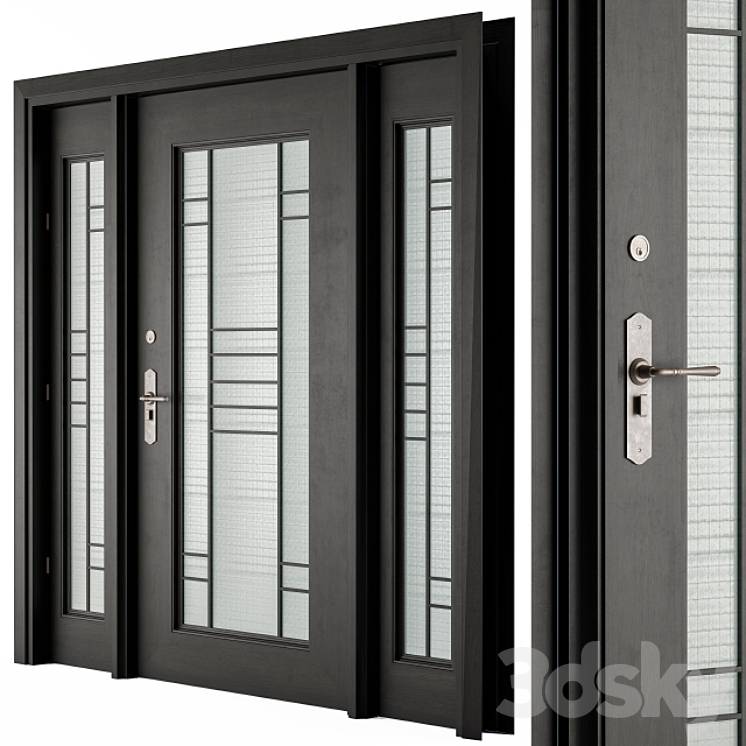 Classic Front Door Cubic - Doors - 3D model