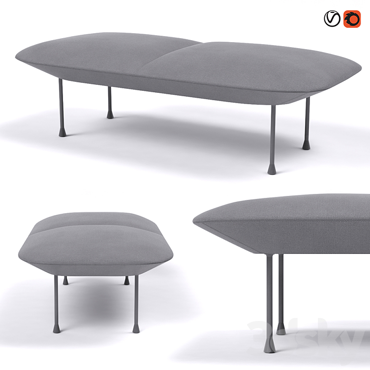 Muuto Oslo Bench - Other soft seating - 3D model