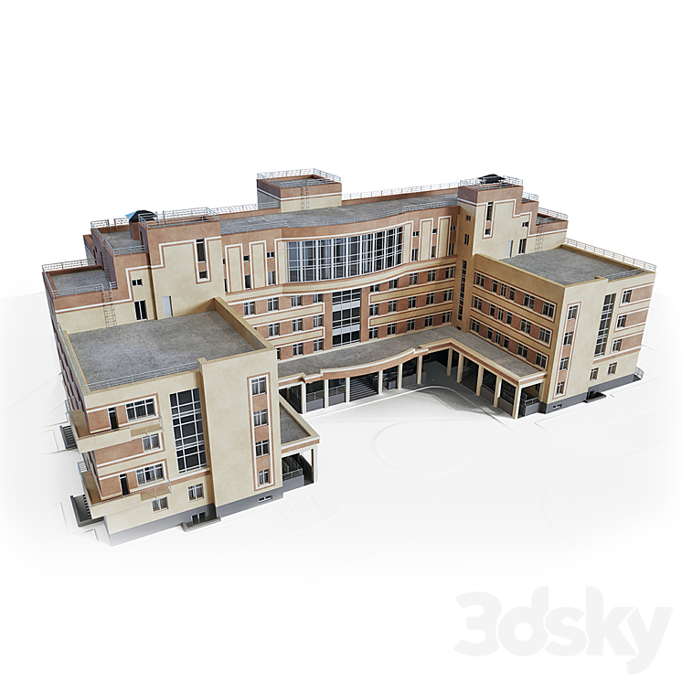 Hospital - Building - 3D model