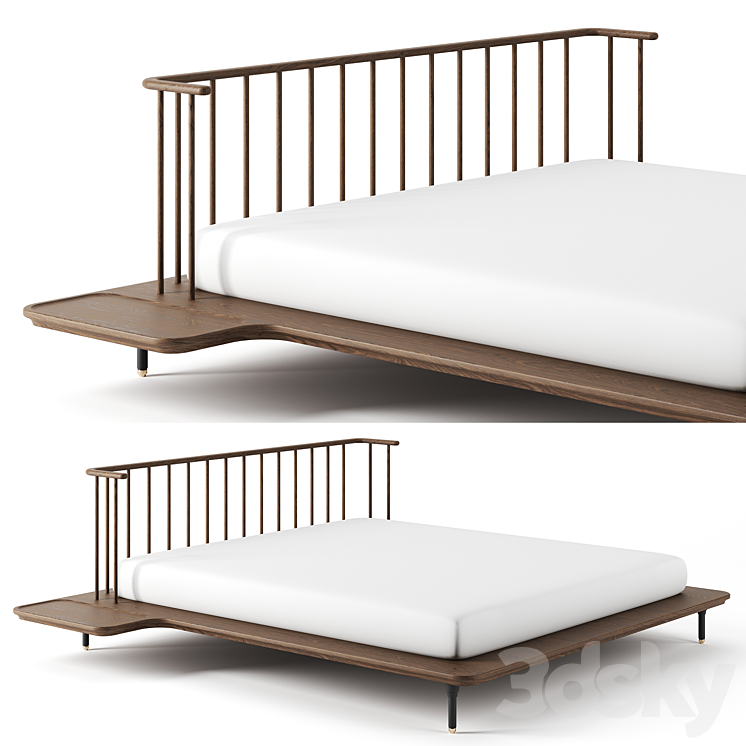 Distrikt Bed by Distrikt Eight - Bed - 3D model