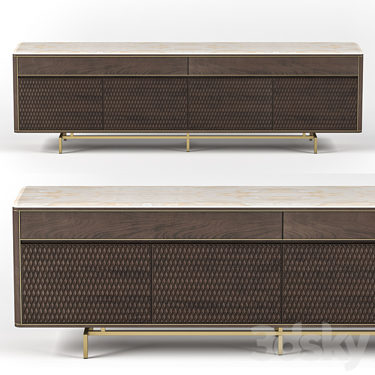 Visionnaire Parker V1 - Sideboard & Chest of drawer - 3D model