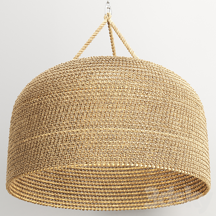 Green Oaks Oversized Pendant, Natural - Pendant light - 3D model