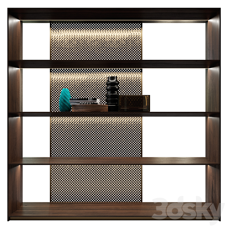 Ava Bookshelves and Multimedia - Rack - 3D model