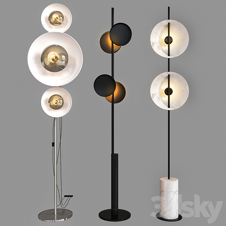 floorlampset_01 - Floor lamp - 3D model