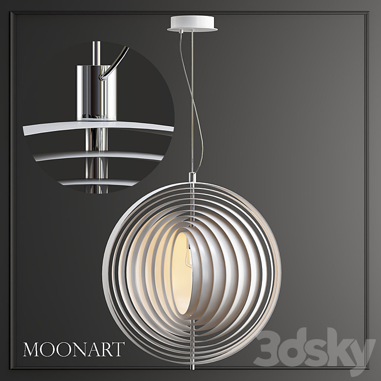 Moonart - Pendant light - 3D model