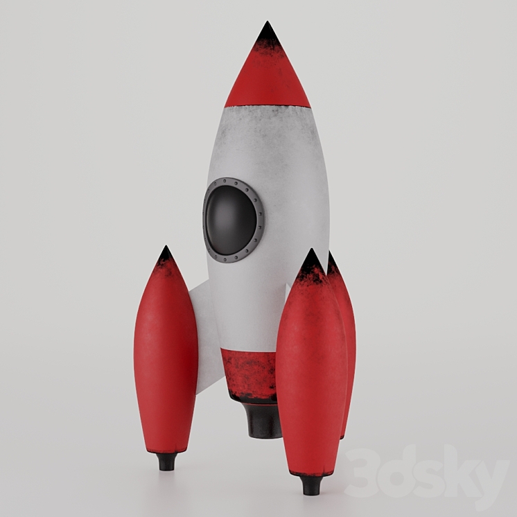 Toy rocket - Toy - 3D model