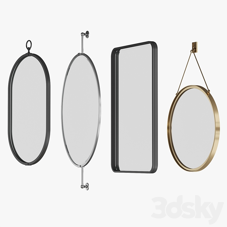 Waterworks mirrors collection - Mirror - 3D model