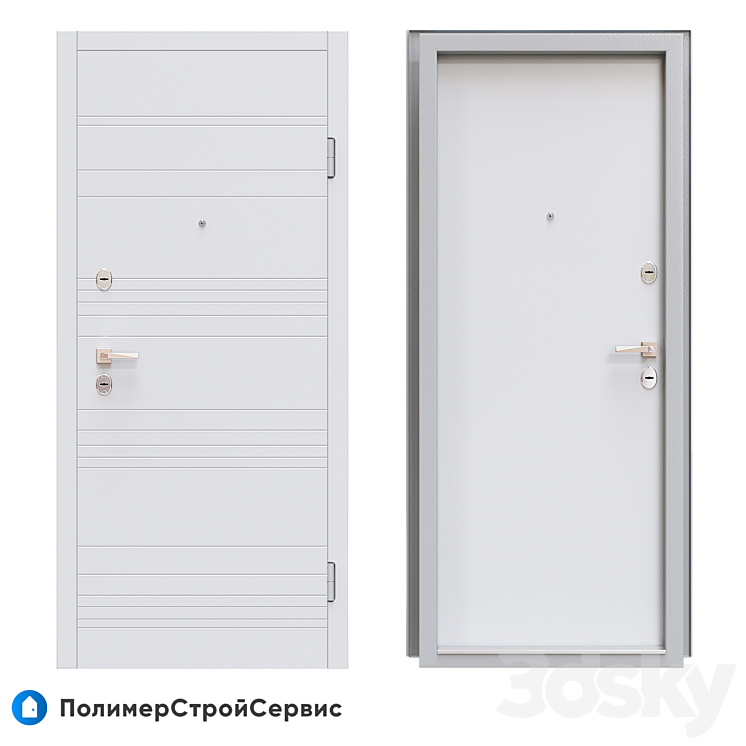 Front door ALASKA - PolymerStroyServis - Doors - 3D model