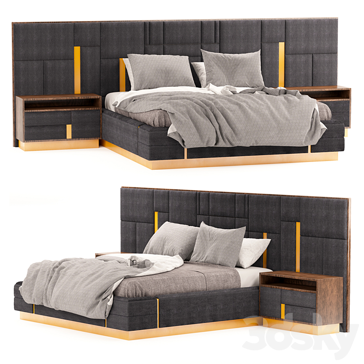 Visionnaire Beloved Bed - Bed - 3D model