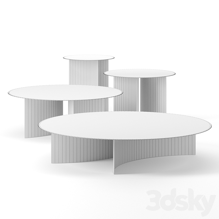Pierre coffee tables by Flou - Table - 3D model