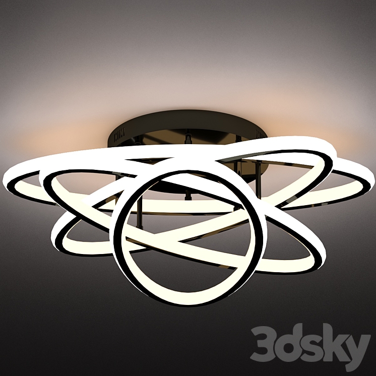 Ceiling Chandelier | Baltic Style Orbita Led - Ceiling lamp - 3D model