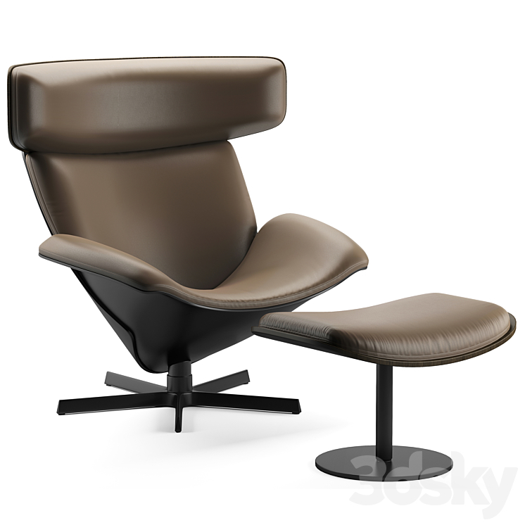 Armchair almora B&B Italia - Arm chair - 3D model