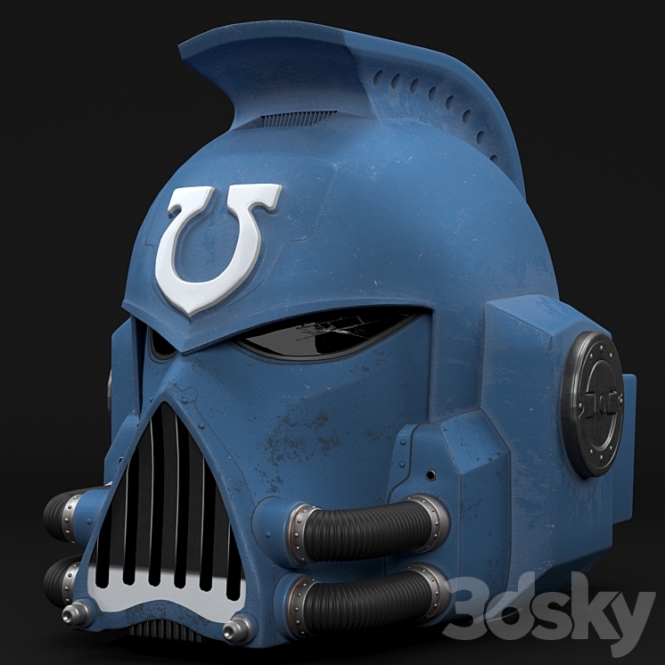 Warhammer 40,000 Space Marine helmet - Miscellaneous - 3D model