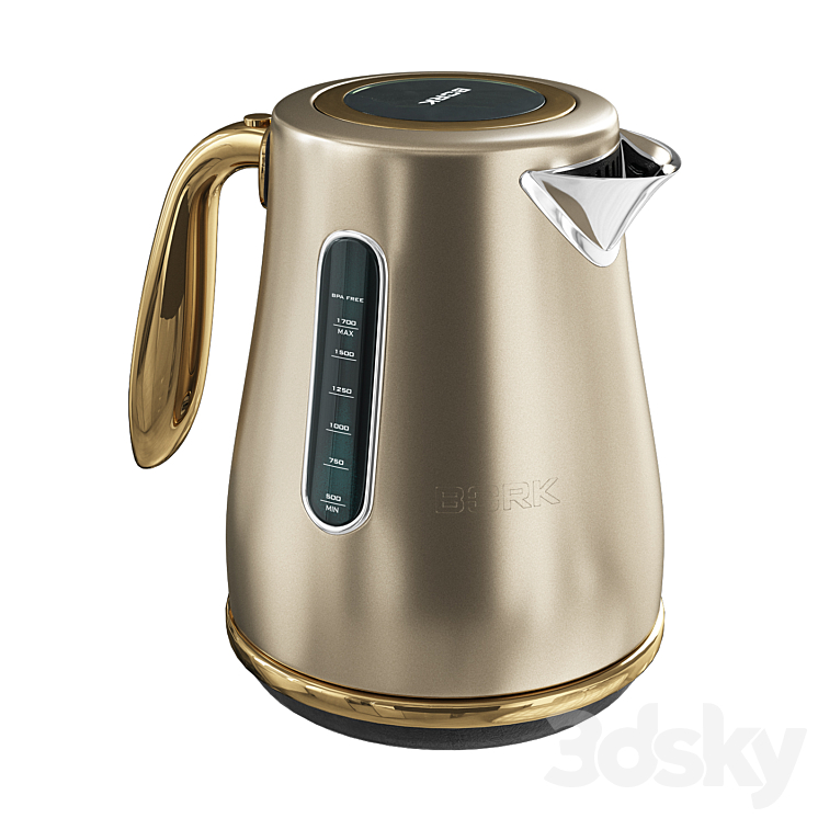 Bork K703 ch Gold - Kitchen appliance - 3D model