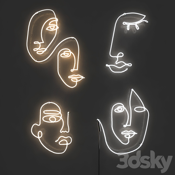 Neon light. Set 8 - Neon - 3D model