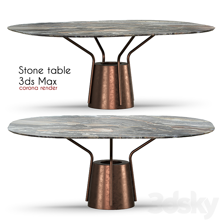 stone table - Table - 3D model