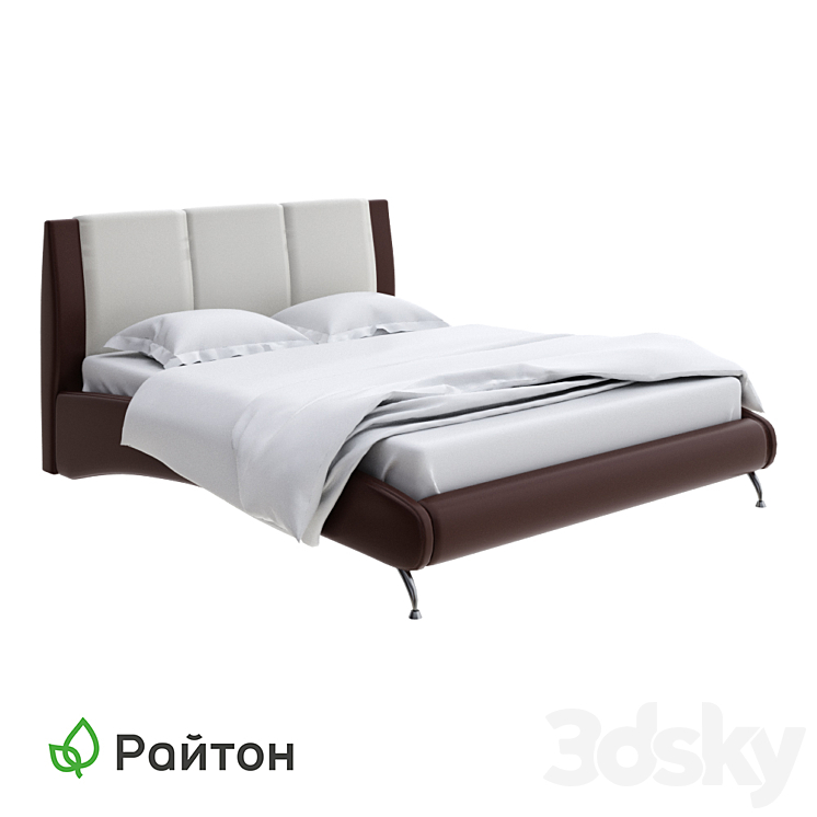 Nuvola-2 OM bed - Bed - 3D model