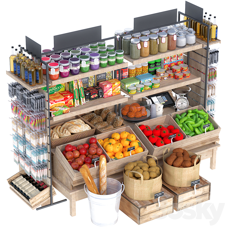 JC Grocery Store 7 - Shop - 3D model
