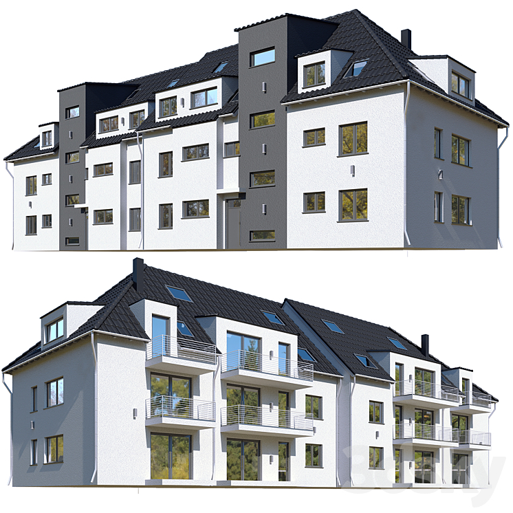 German house - Building - 3D model