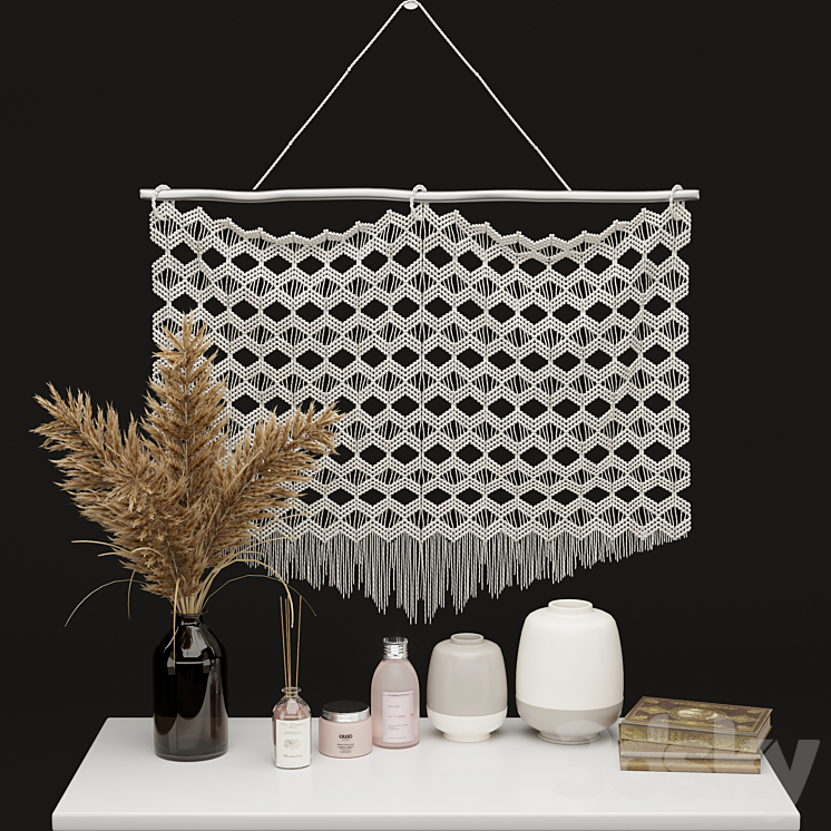 Boho decorative set - Decorative set - 3D model