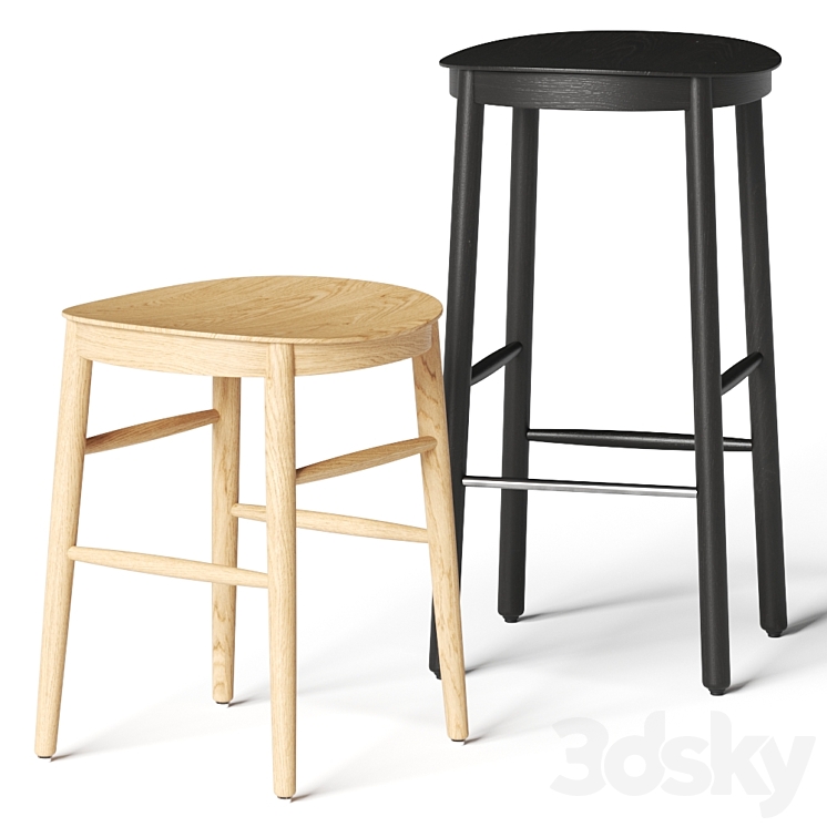 Fogia Figurine Stools - Chair - 3D model