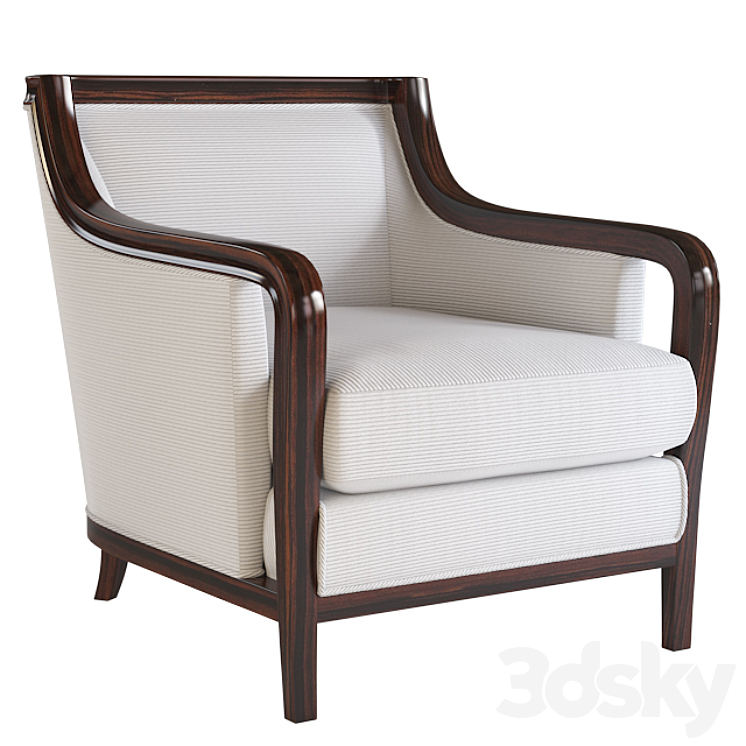 Baker Salon Chair - Arm chair - 3D model