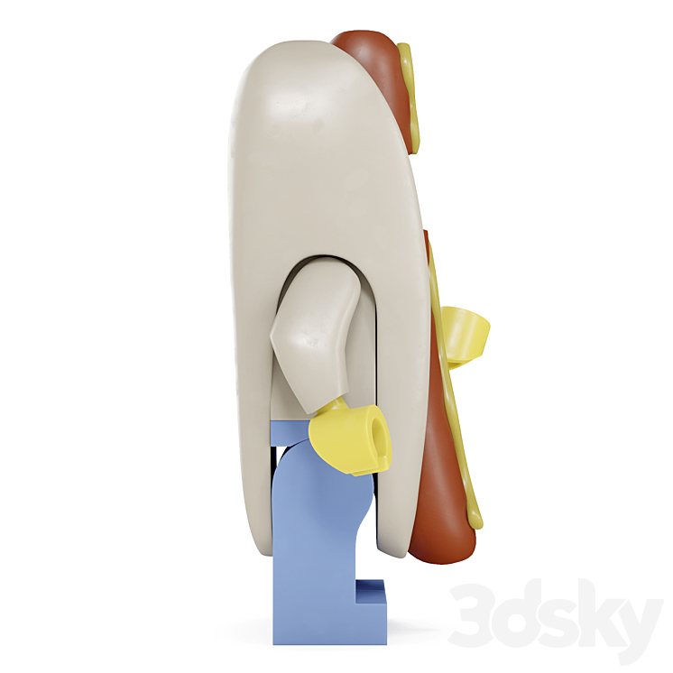 Lego sausage man - Toy - 3D model