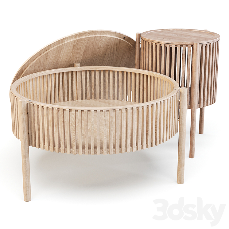 Bolia: Story - Coffee and Side Table - Table - 3D model