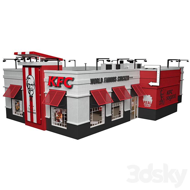KFC building - Building - 3D model