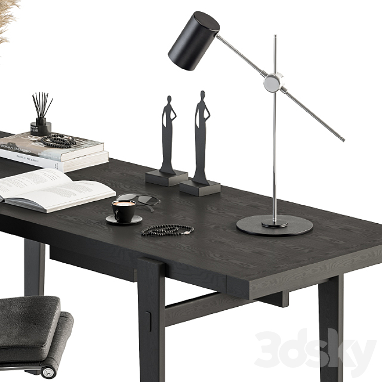 Poliform Work Desk - Office Set 152 - Office furniture - 3D model