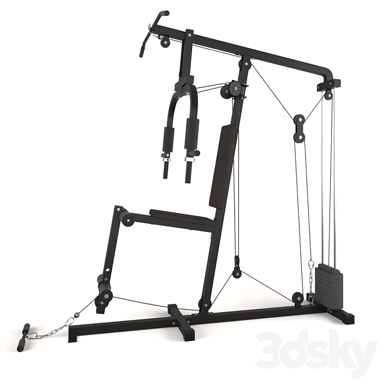 Arm Pull Gym Machine - Sports - 3D model