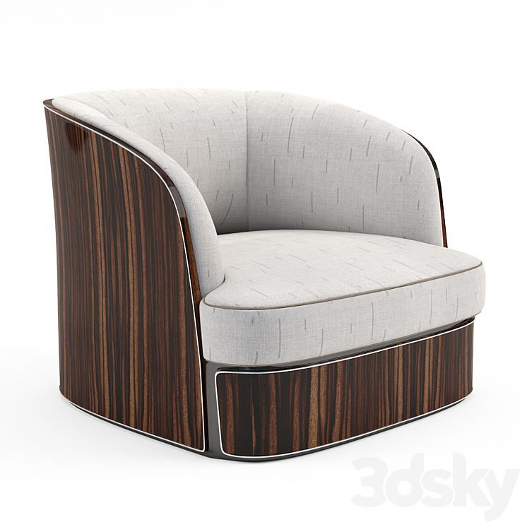 bentley home bamton armchair - Arm chair - 3D model