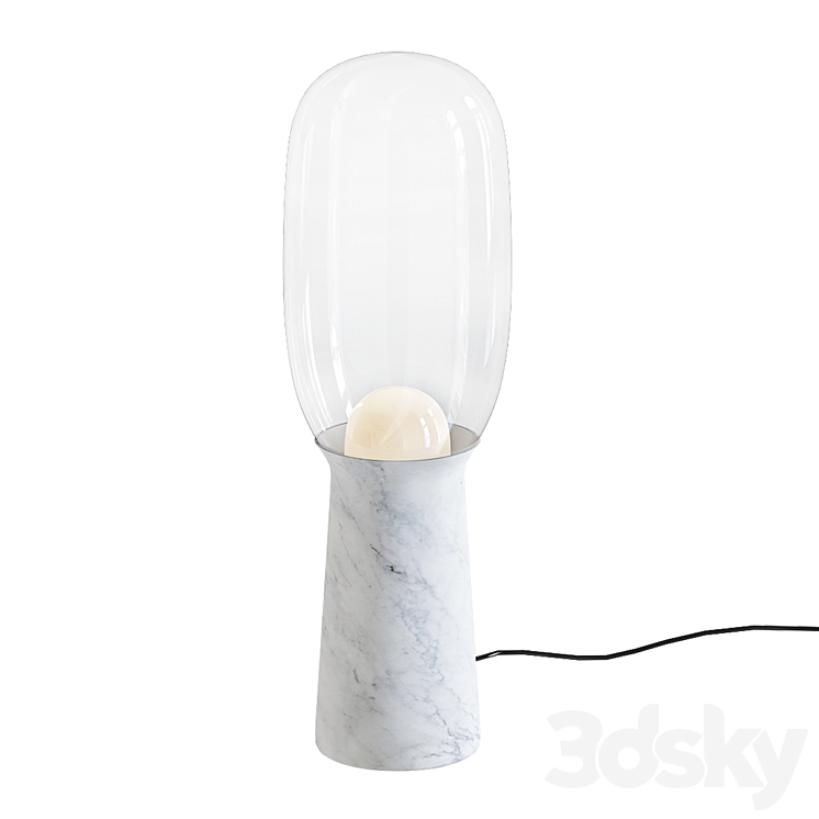 Torch Light Table Lamp 3d Model