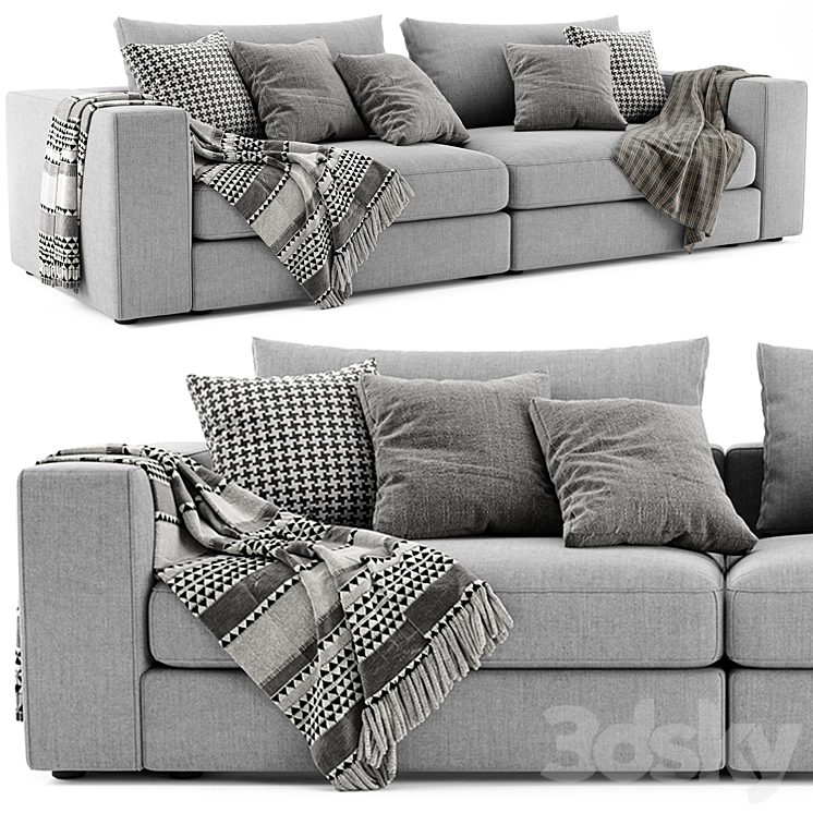 Linteloo Hamptons 2 Seats Sofa - Sofa - 3D model