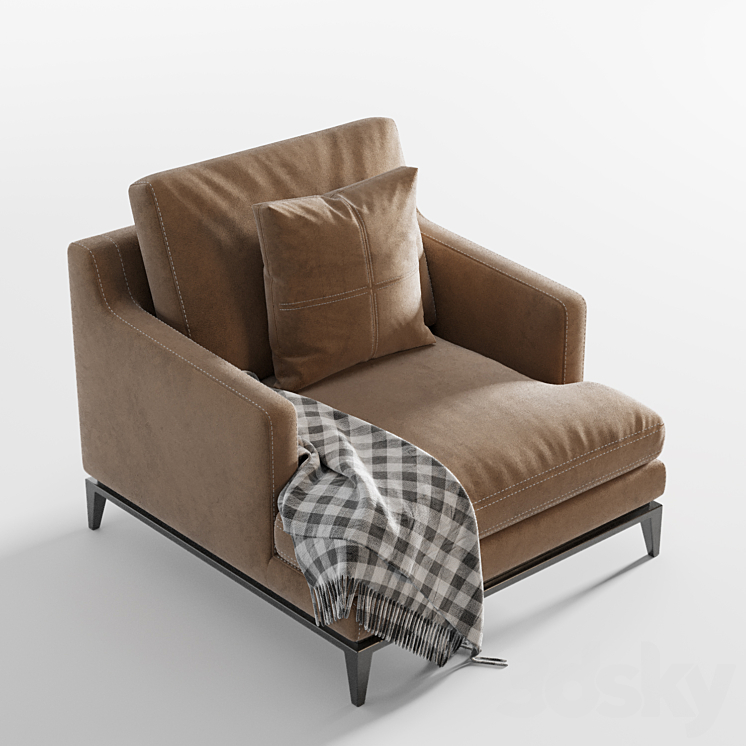 Poliform bellport armchair - Arm chair - 3D model