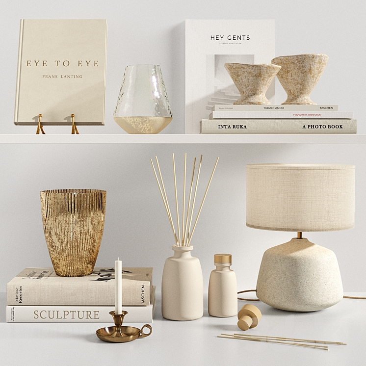 Zara Home Decor Set 03 - Decorative set - 3D model