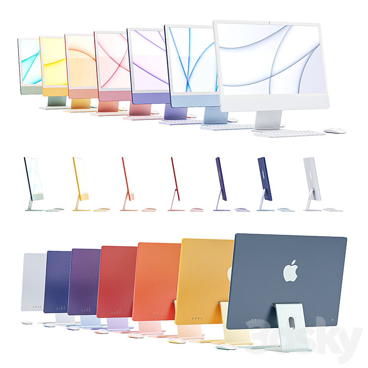 apple imac 2021 - PC & other electronics - 3D model
