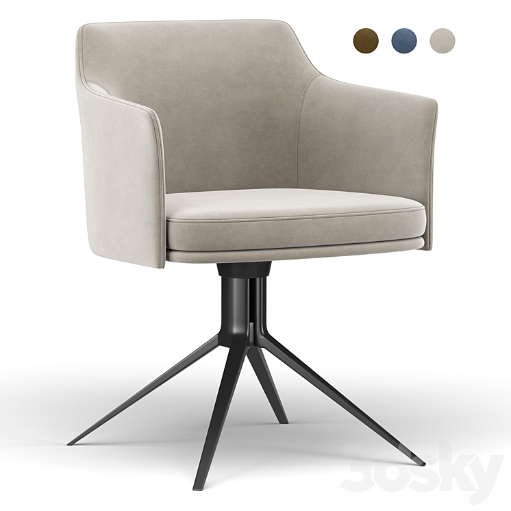 STANFORD BRIDGE By Poliform - Arm chair - 3D model